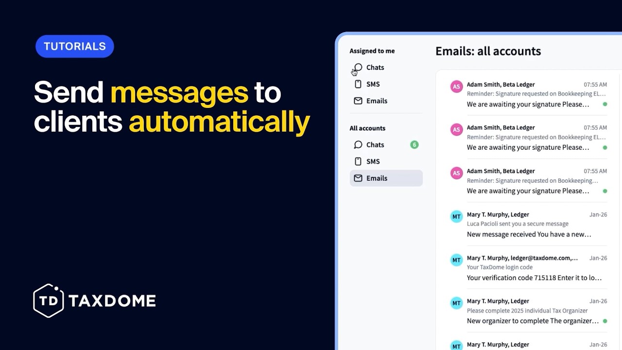 Send messages to clients automatically - YouTube