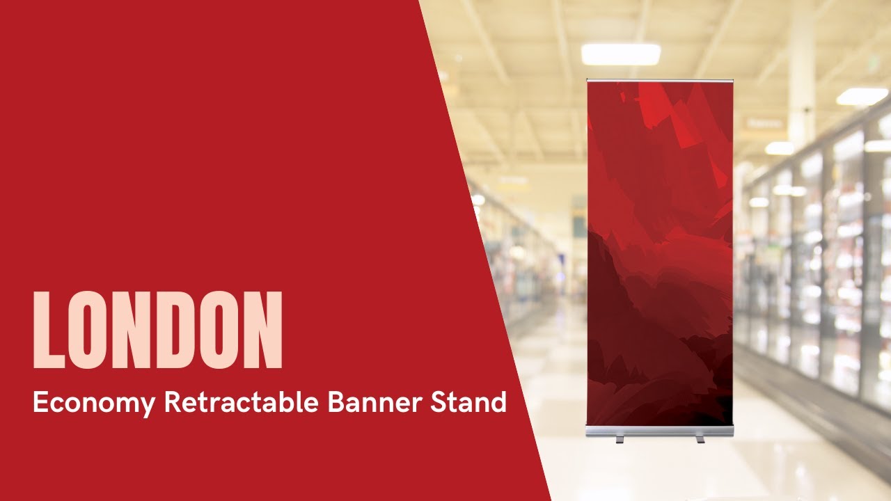 Economy Banner Stand Set-Up Tutorial - YouTube