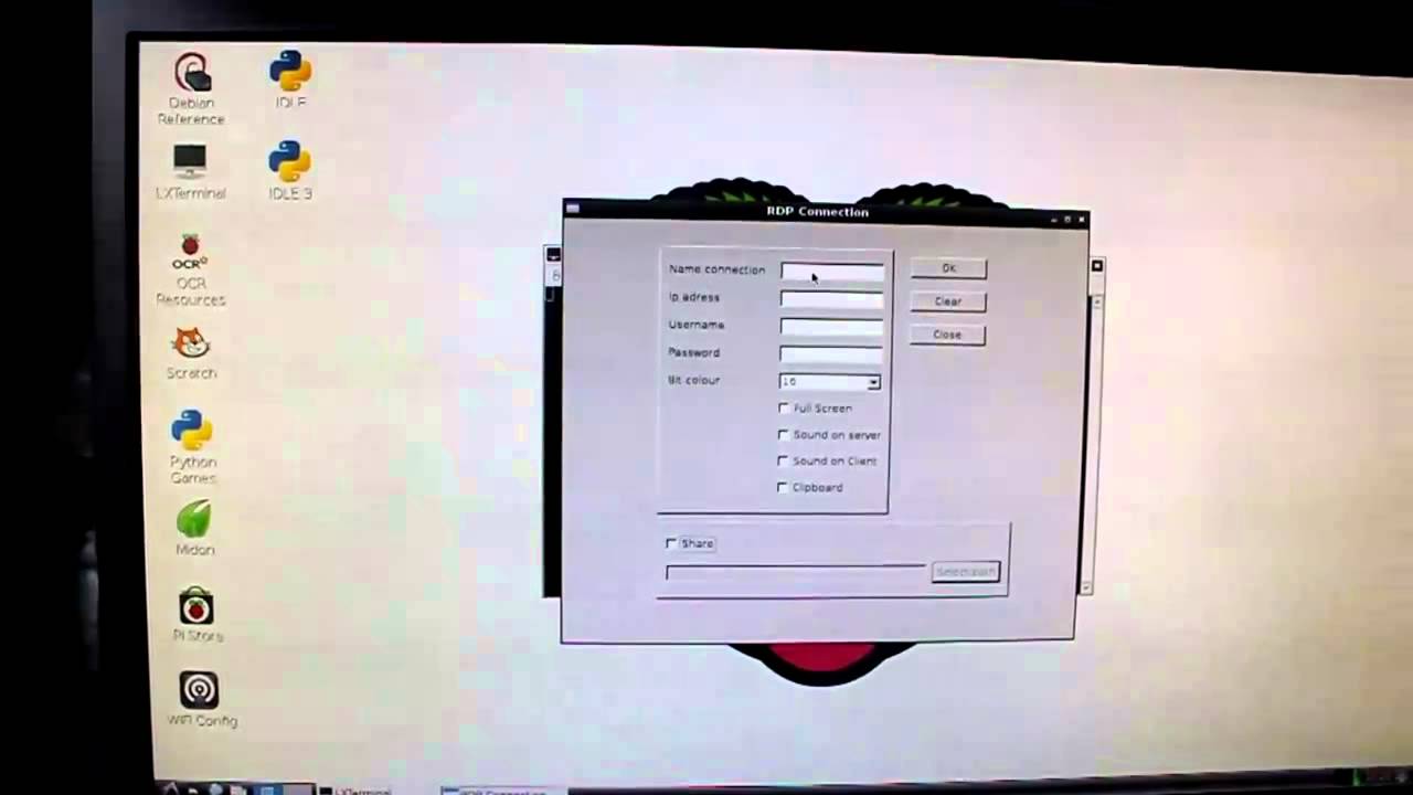 Pyqt4 App Test Rdp Connection On Raspberry Pi Youtube