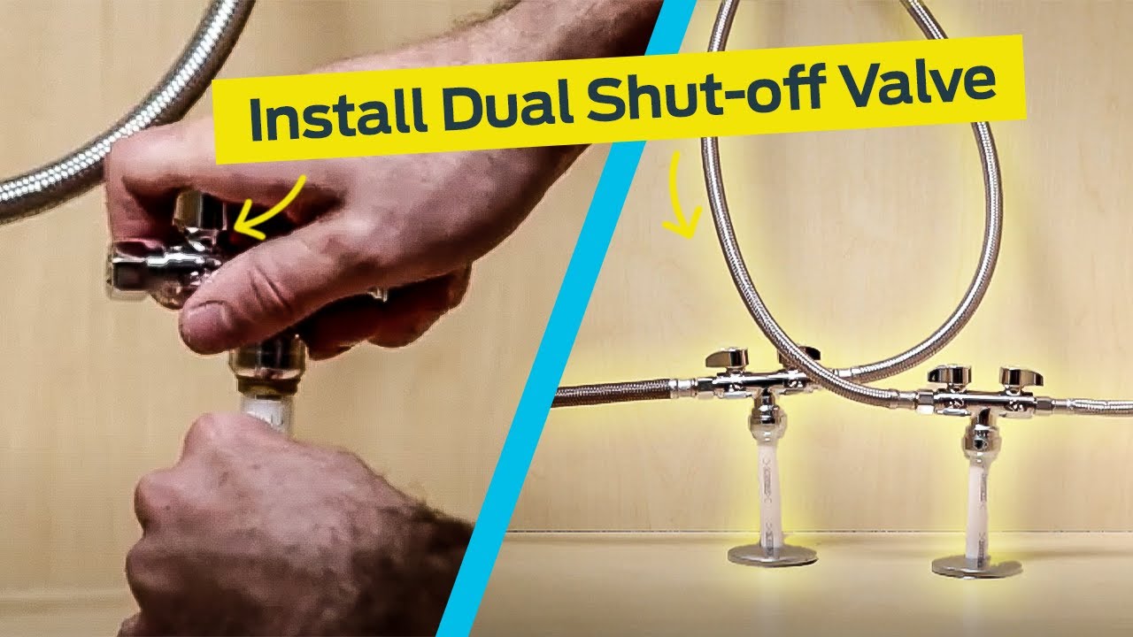 How To Install A SharkBite Dual Outlet Shut off Valve YouTube