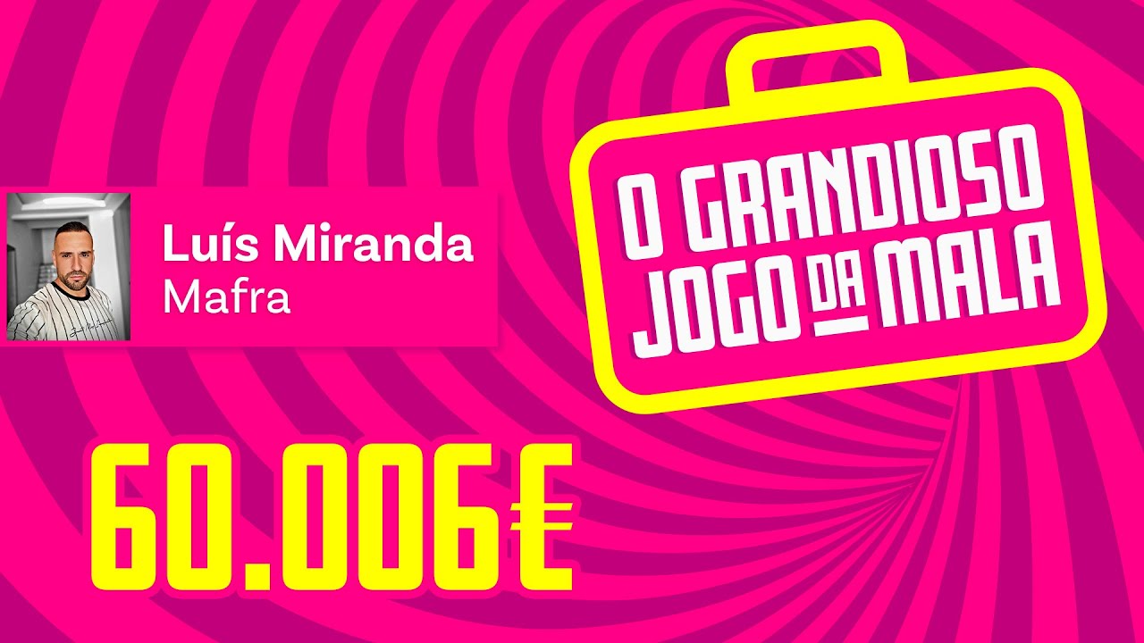 O Luís Miranda ganhou 60.00€ - O Grandioso Jogo da Mala - RFM - YouTube