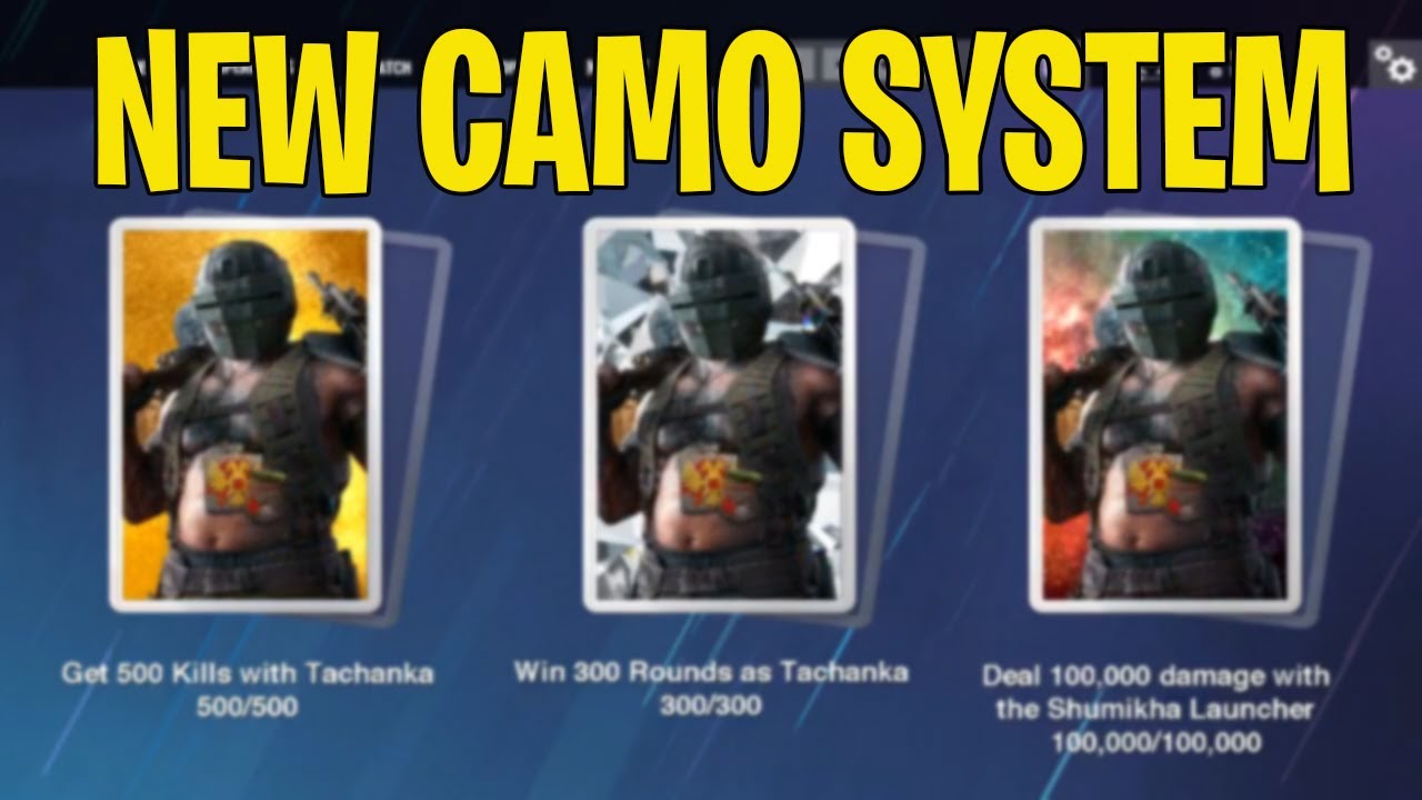 NEW Mastery Camo System in YEAR 8 Rainbow Six Siege - YouTube