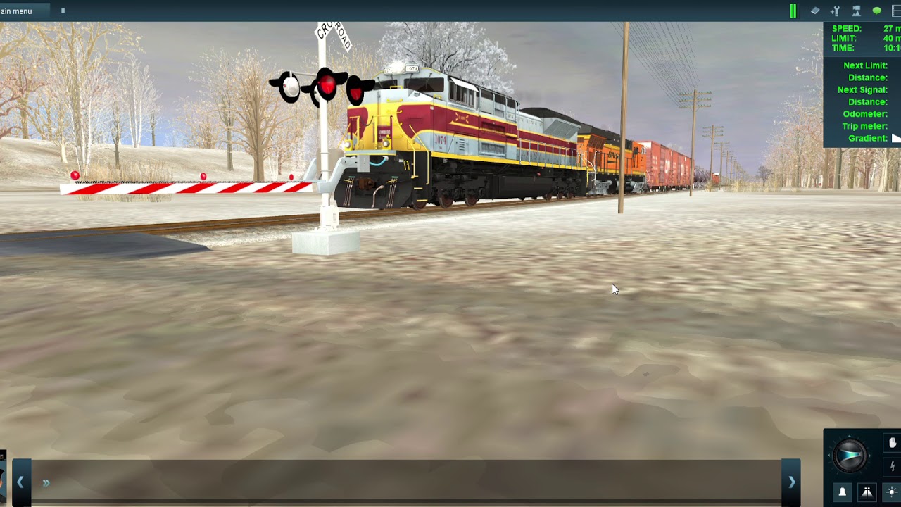 NS 1074 leads CN L502 with a BNSF Gevo trailing Waterford MI (Trainz a ...