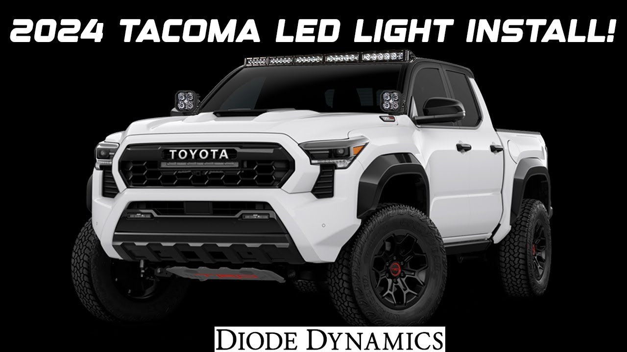 2024-2025 Toyota Tacoma LED Light Bar/Pod OEM Harness Install! - YouTube