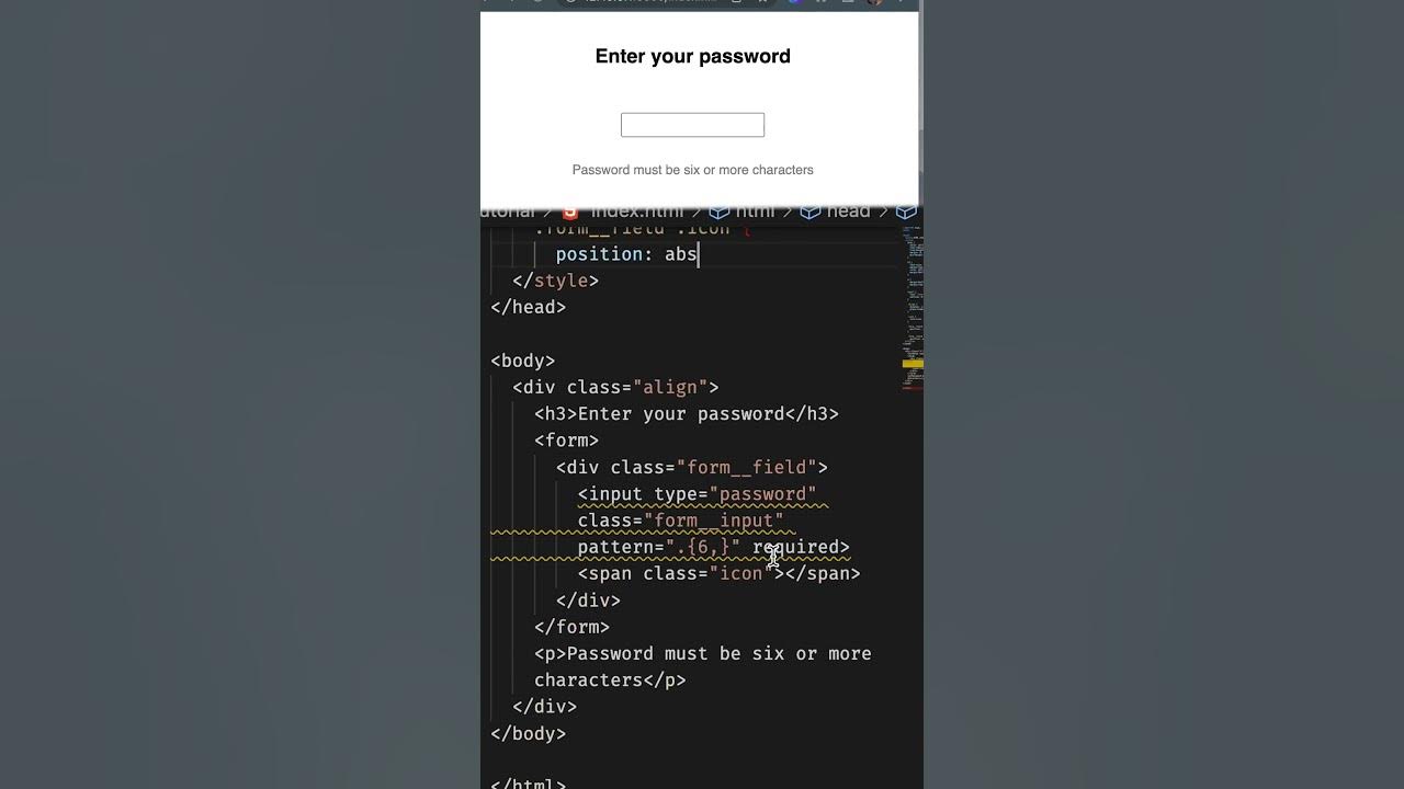 Try This 😱 Input Field Validation 🔥 Html Css Lets Do Css Javascript Shorts Programming