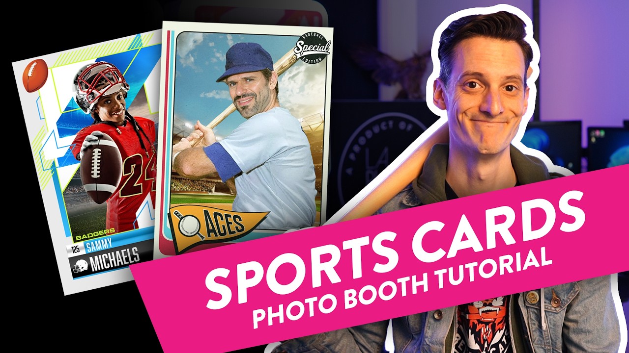Creating Sports Trading Cards with Photo Booth Upload - YouTube