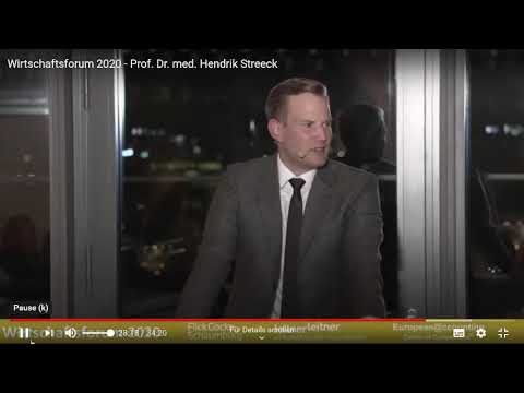 Wirtschaftsforum 2020 - Prof. Dr. med. Hendrik Streeck - YouTube