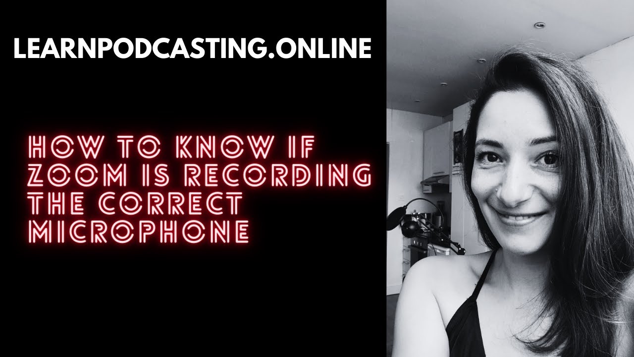 How to record from an external microphone in zoom - YouTube