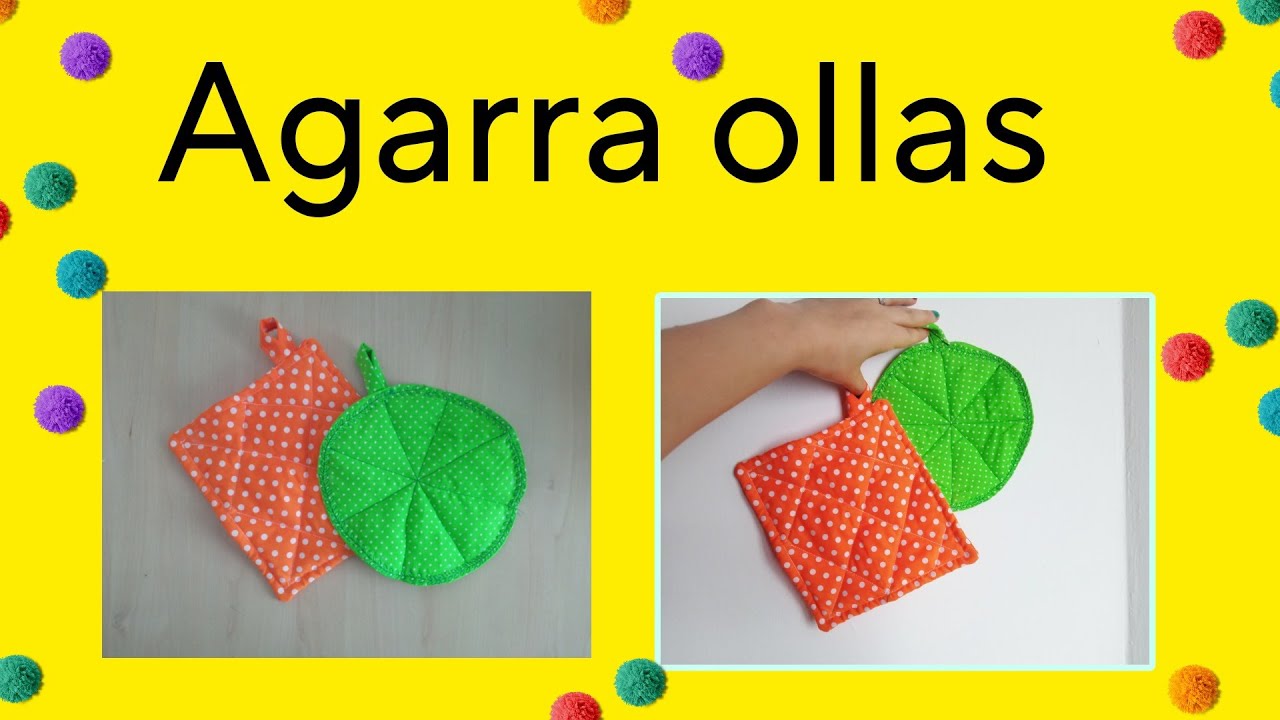 Como hacer coge ollas o agarra ollas super fáciles para tu cocina - YouTube
