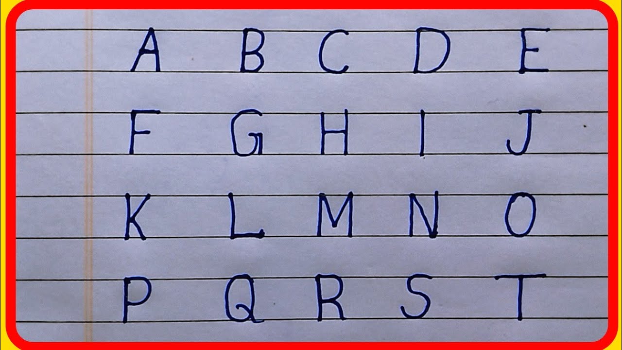 Capital letters handwriting||capital letters abcd|| abcd letters ...