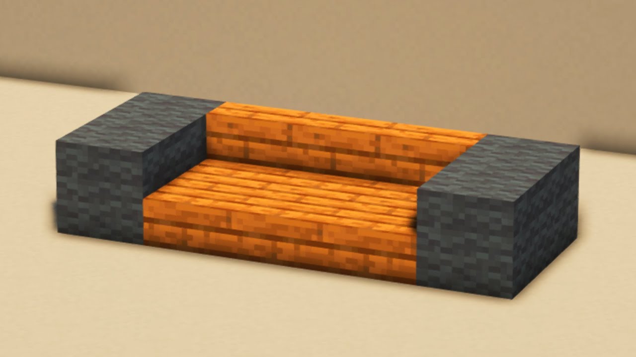 Large Modern Sofa In Minecraft - YouTube