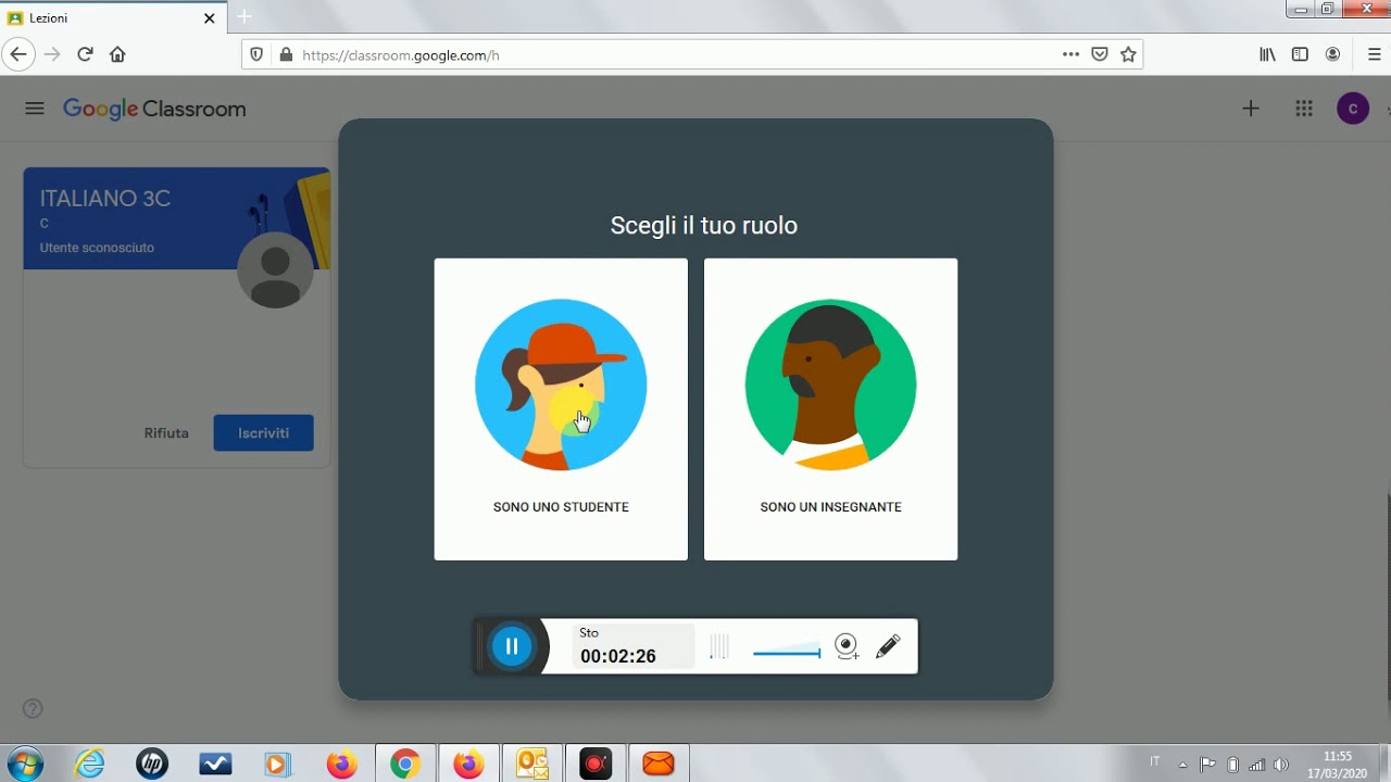 Tutorial primo accesso google classroom per studenti - YouTube