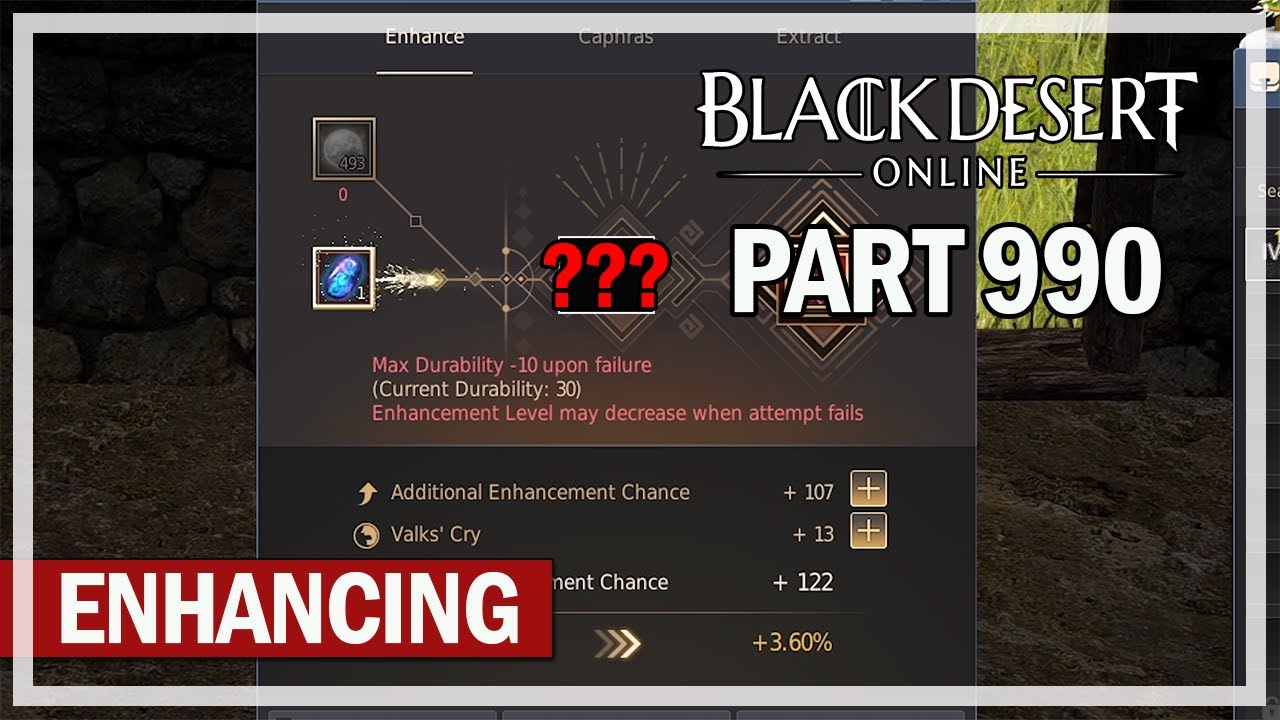 Black Desert Online - Let's Play Part 990 - Enhancing Dim Tree Armor ...