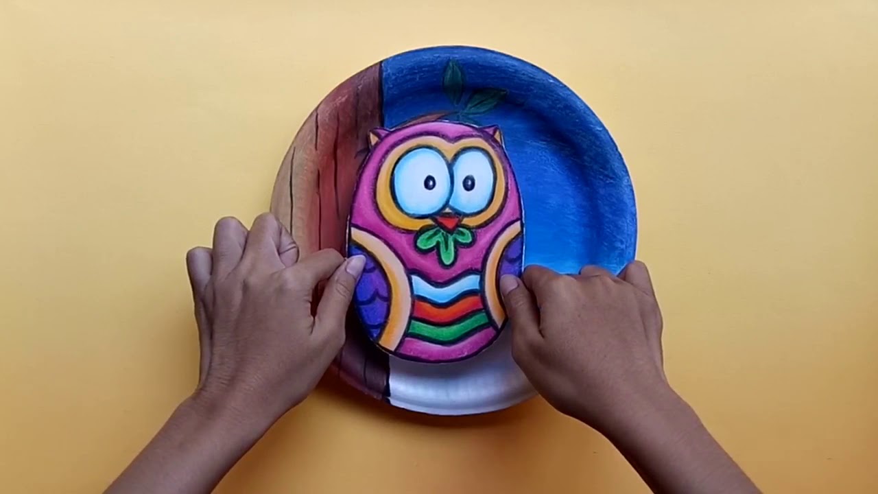 Kreasi Tempat Surat dari Piring Styrofoam - YouTube