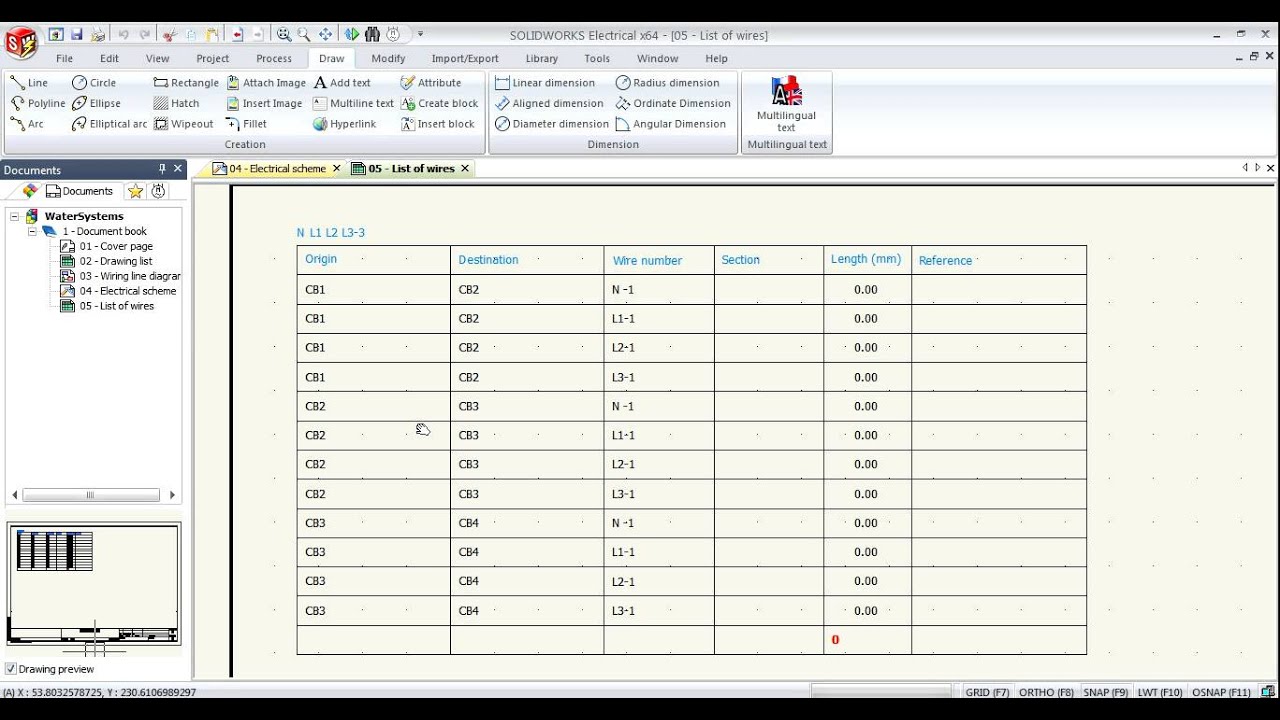Solidworks electrical Report - YouTube