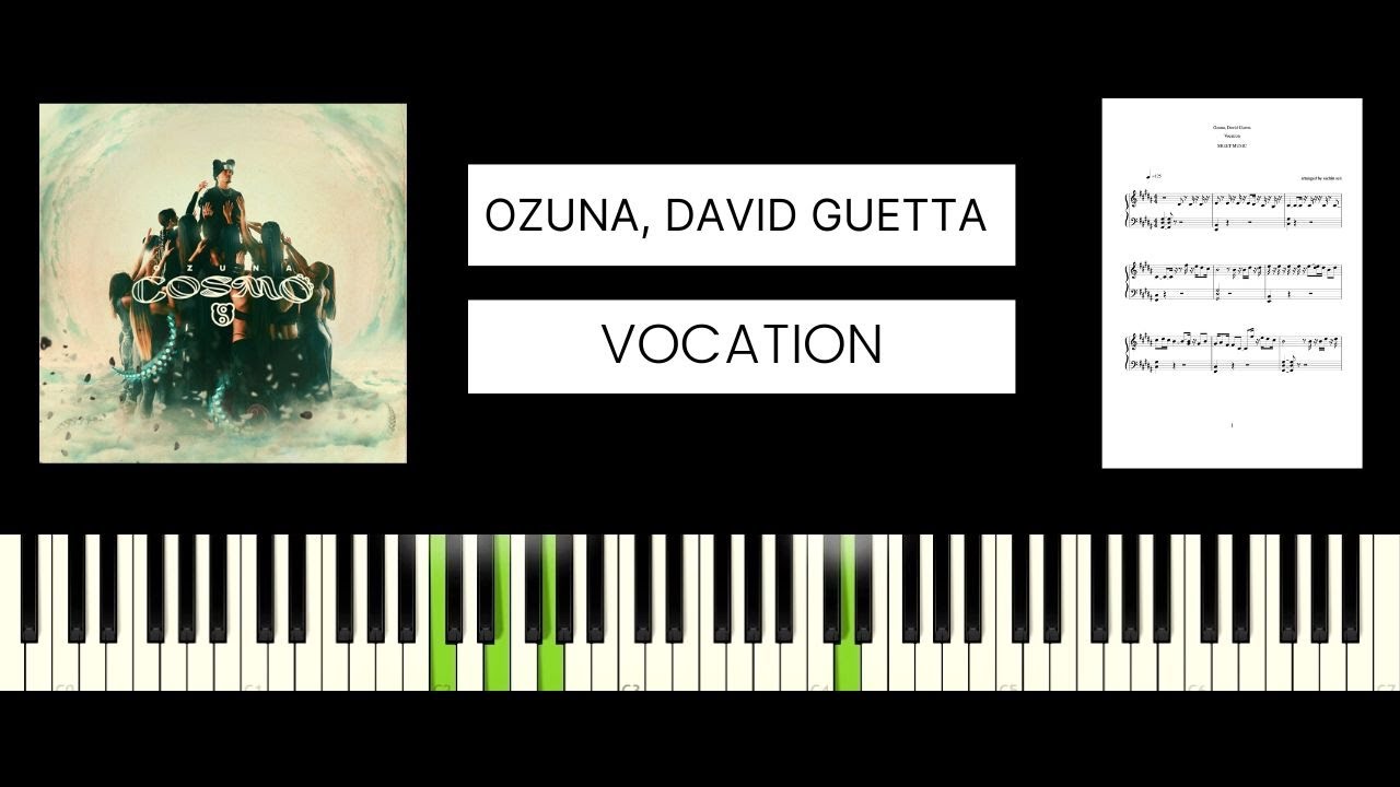 Ozuna, David Guetta - Vocation (BEST PIANO TUTORIAL & COVER) - YouTube