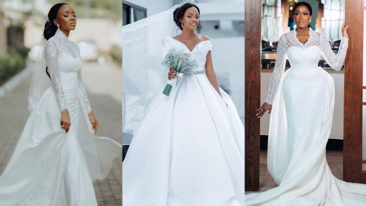 Latest descent and beautiful wedding gown styles for Elegant brides ...