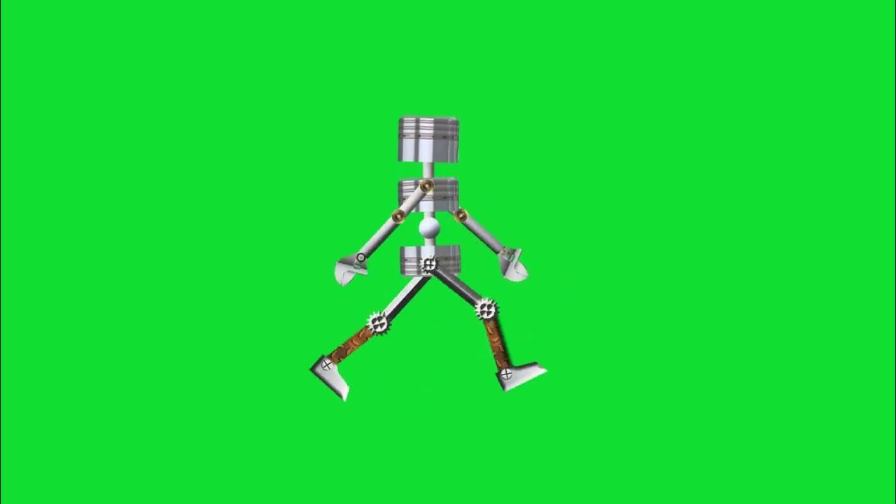 ROBÔ CAMINHANDO LOOP INFINITO GREEN SCREEN 4K WALKING ROBOT INFINITE ...