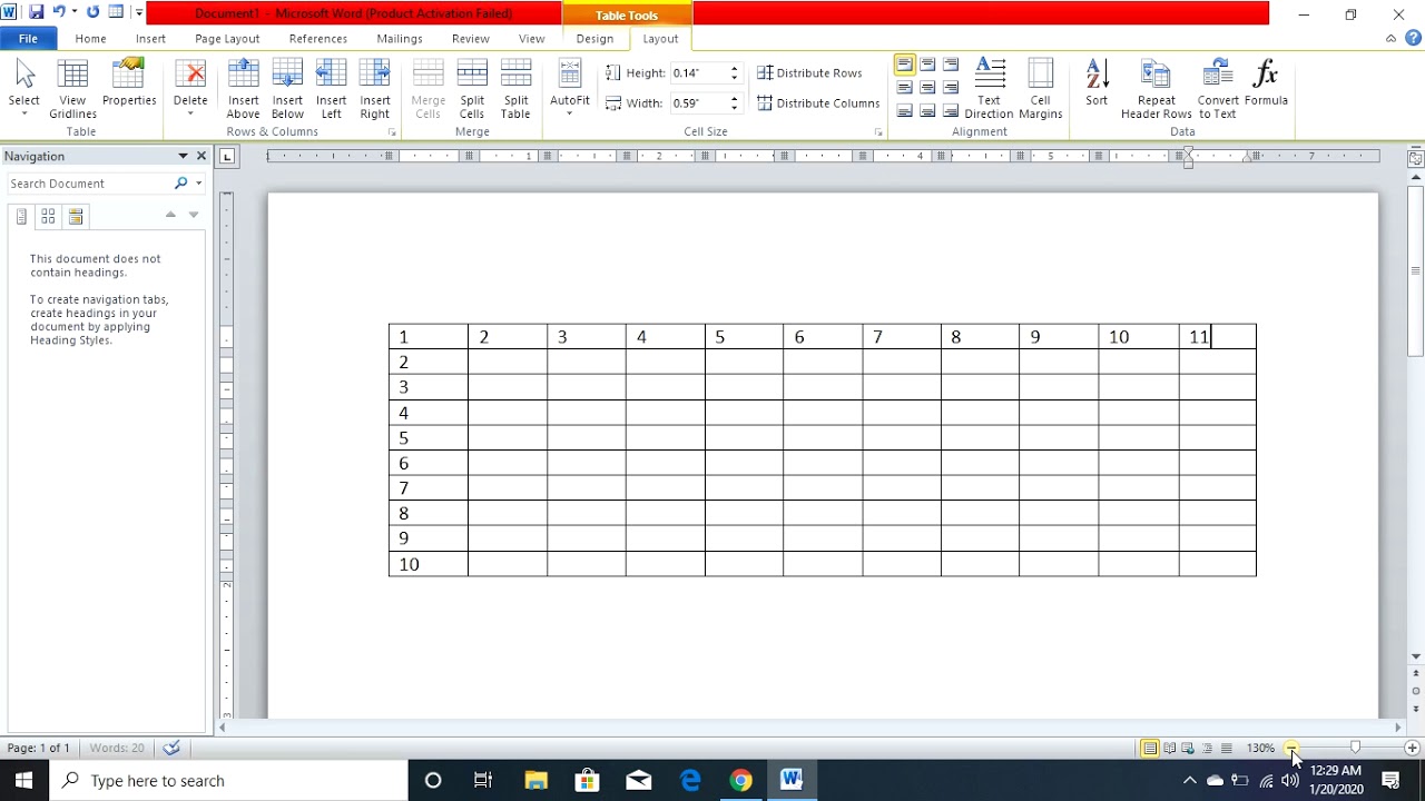 Comment inserer une table dans Word,en moins de 10 minutes - YouTube