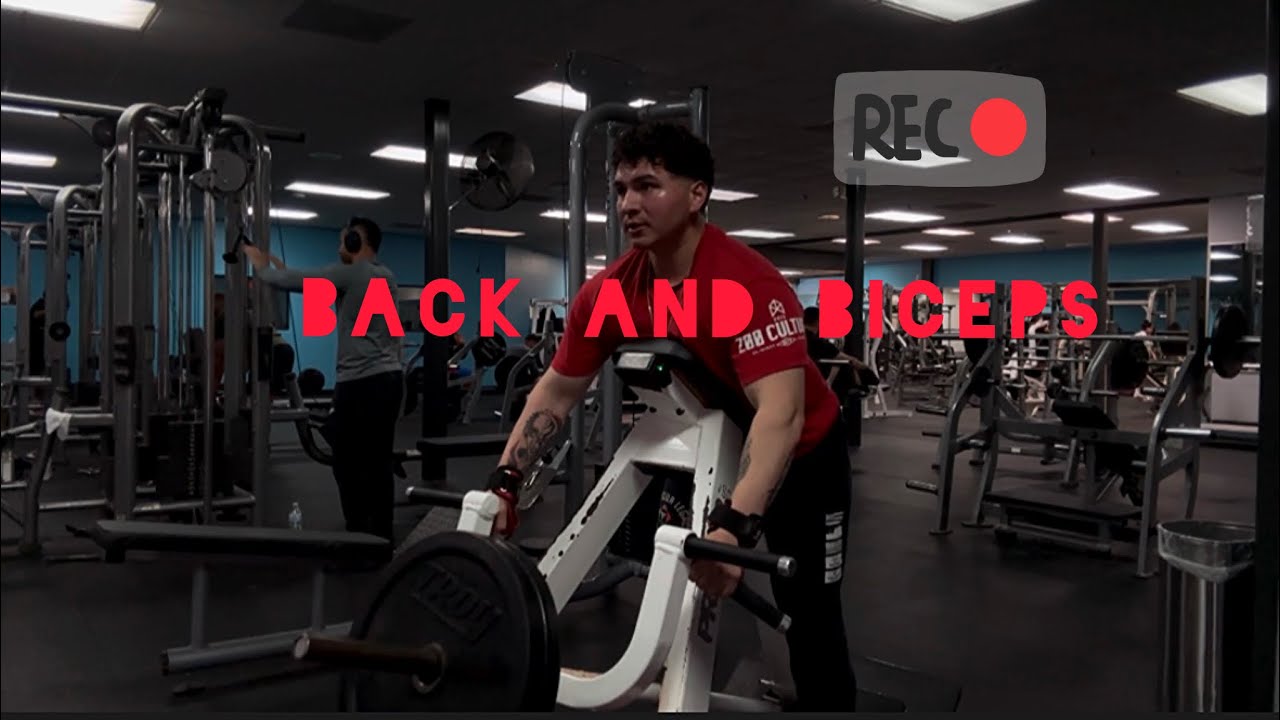 Upper Back and bicep workout - YouTube