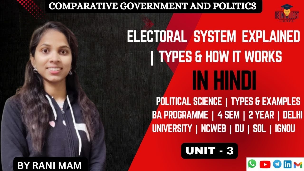 Electoral System Explained! | Types & How It Works | Unit 3 | Political ...