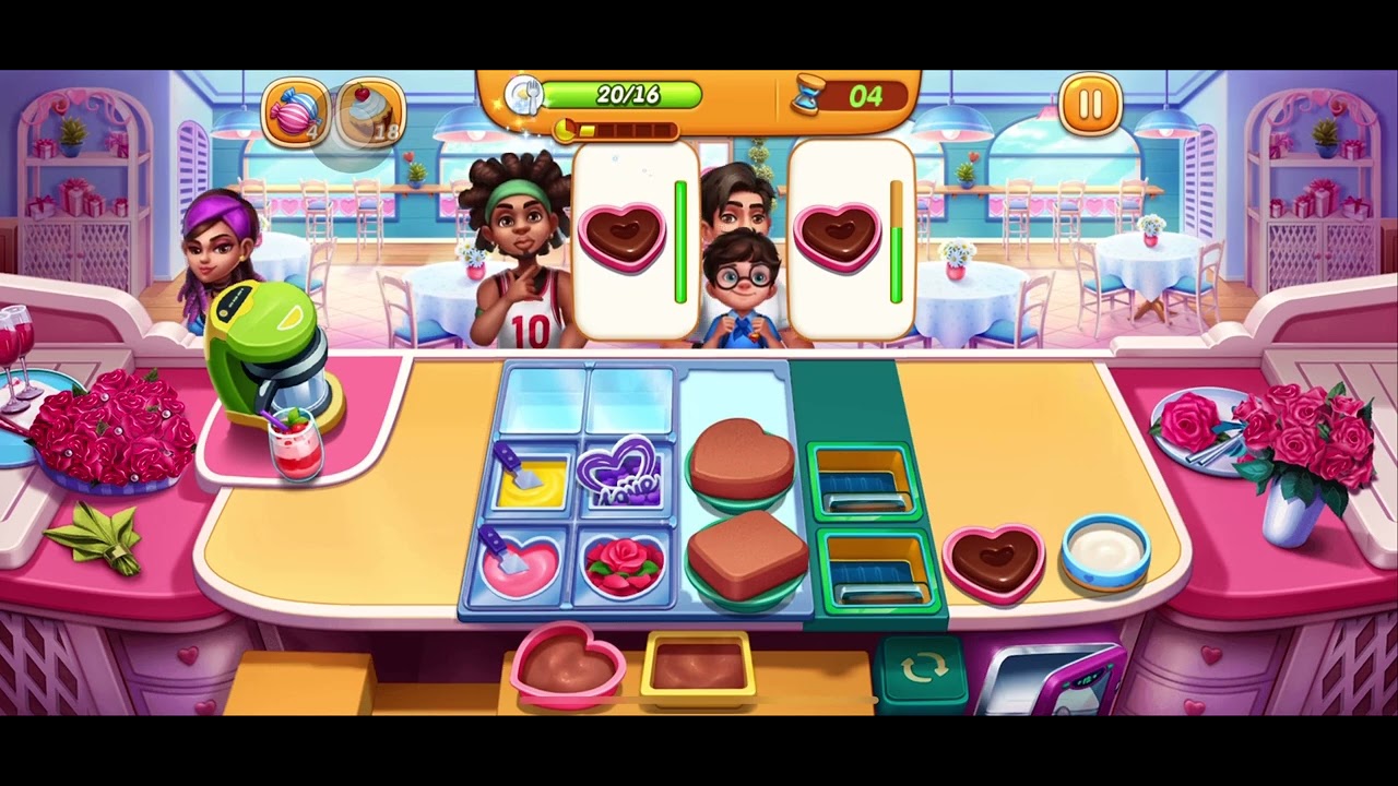 Cooking city game, Valentine’s Day Present level 5-10 - YouTube