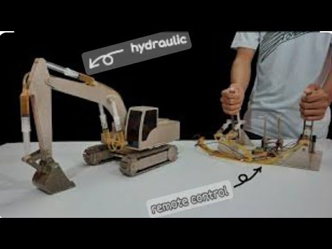 kartondan hidrolik ekskavatör yapımı