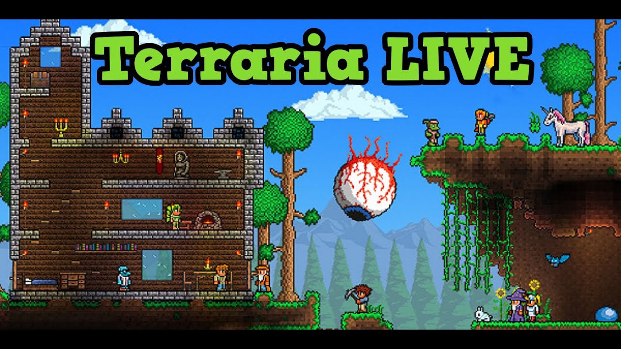 Terraria Console HARDCORE Lets Play LIVE - YouTube