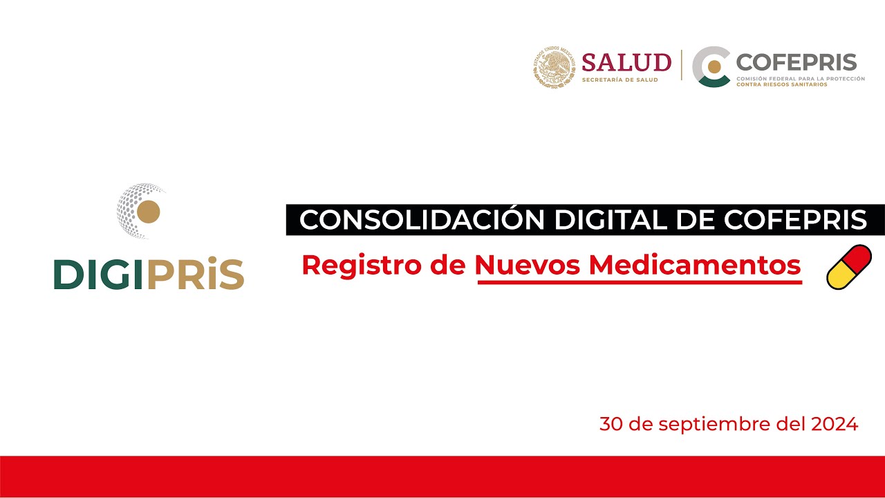 Presentación de la Plataforma DIGIPRiS Registro de Nuevos Medicamentos ...