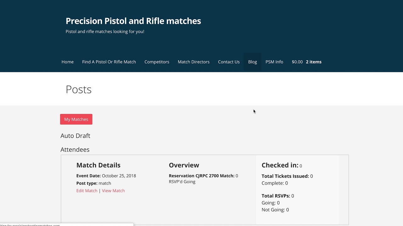 Accepting Match Reservations or Advanced Payment of Match Fees ...