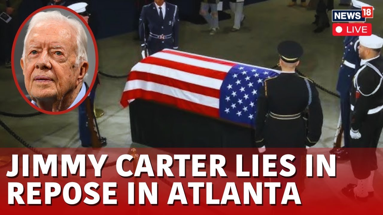 Jimmy Carter Lies In Repose At The Carter Center, Mourners Pay Respects ...