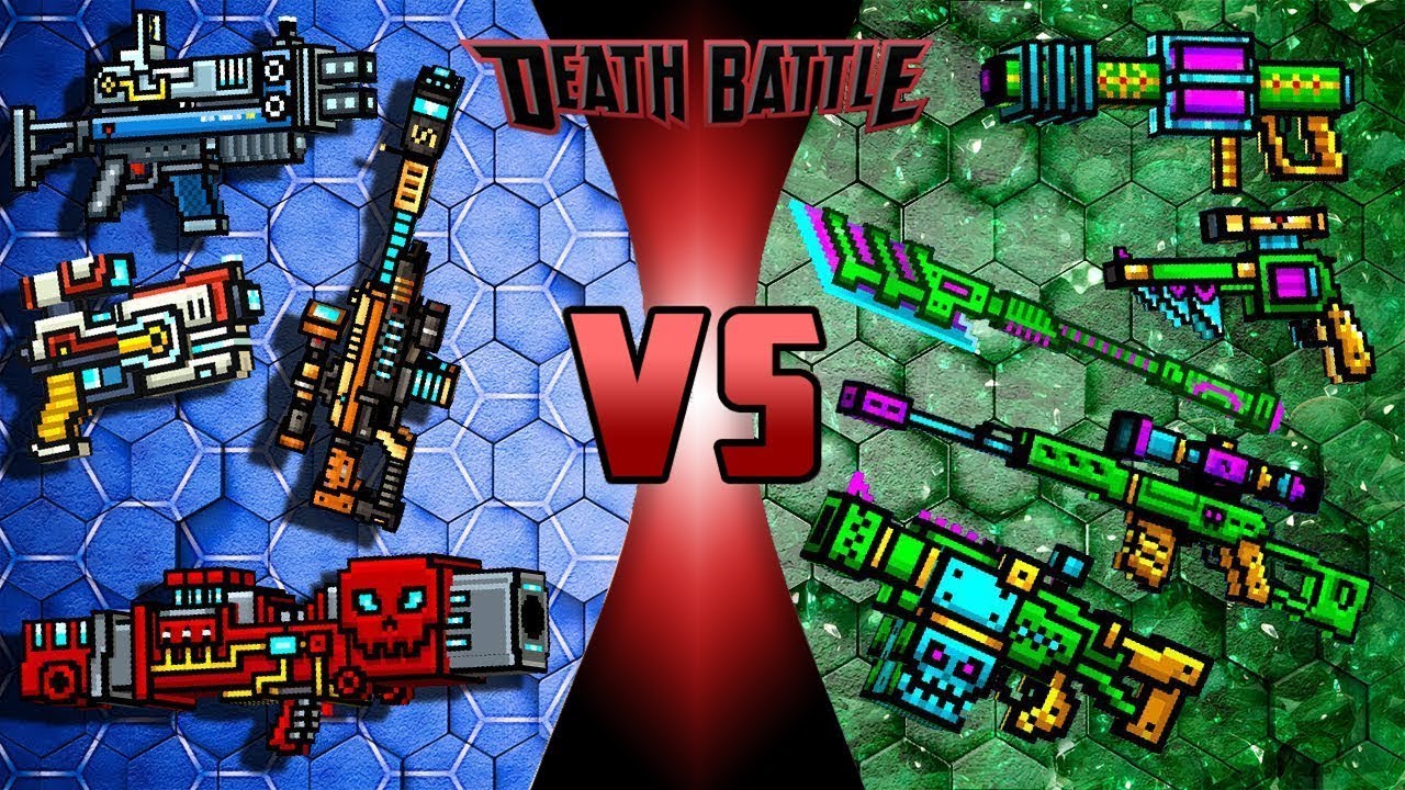 Pixel Gun 3D - Royal Weapons VS Adamant Weapons - YouTube