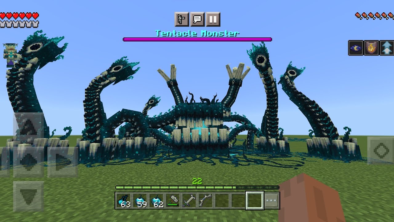Warden Boss Mod In Minecraft Pe Youtube