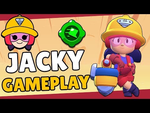 *NUEVA* JACKY brawler Gameplay Brawl Stars 2020 - YouTube