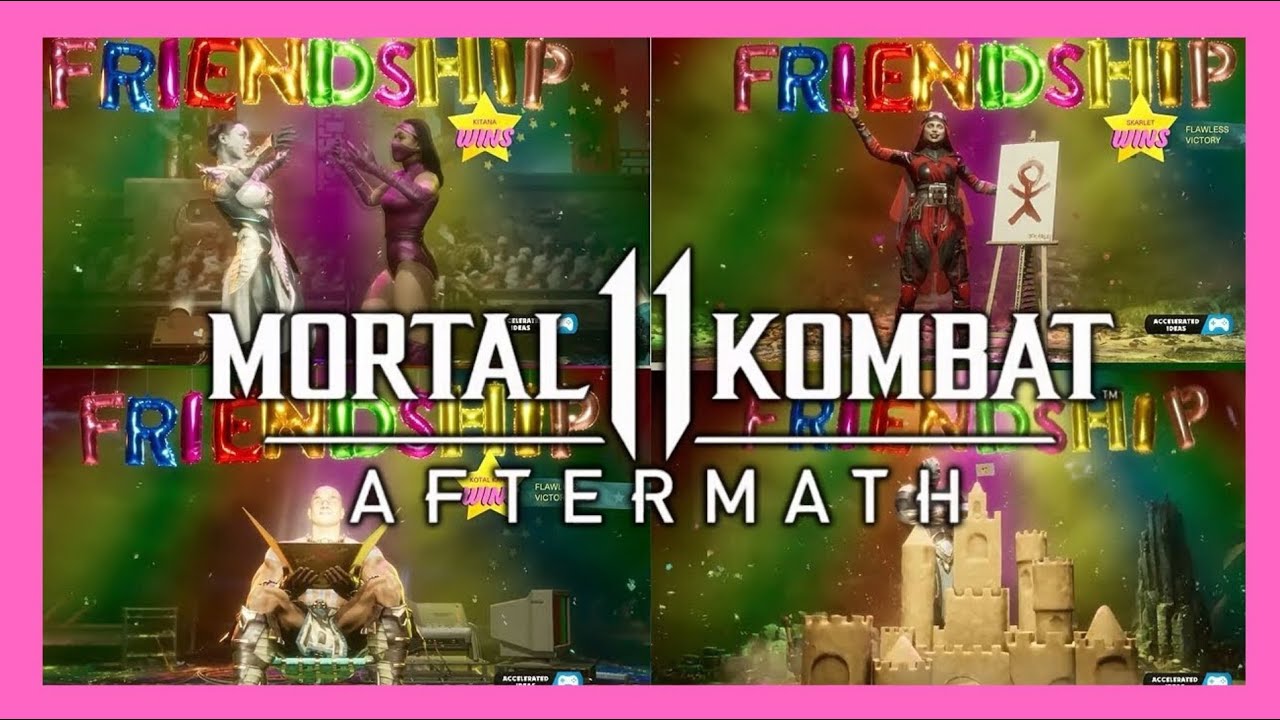 Mortal Kombat 11 ALL FRIENDSHIPS MK11 Aftermath All Characters ...