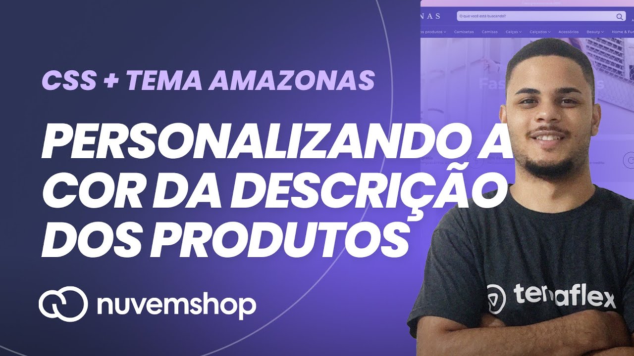 Como mudar a cor da descrição de produtos com CSS na NUVEMSHOP - YouTube