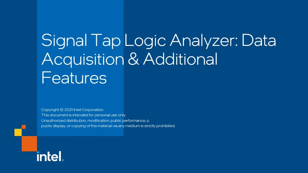 Signal Tap逻辑分析器: 数据采集和其他功能 - YouTube