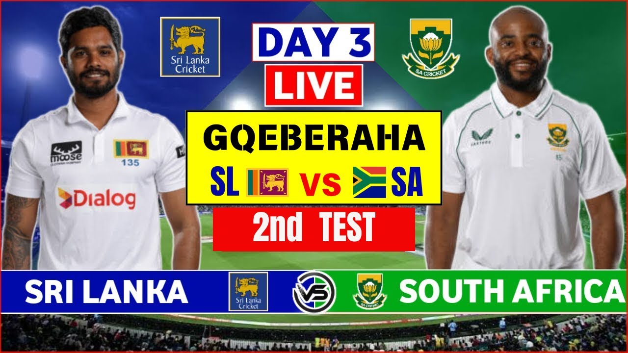 🔴SA vs SL 2nd TEST, SL vs SA 2024Day 3-Session 2 #crickethighlights ...