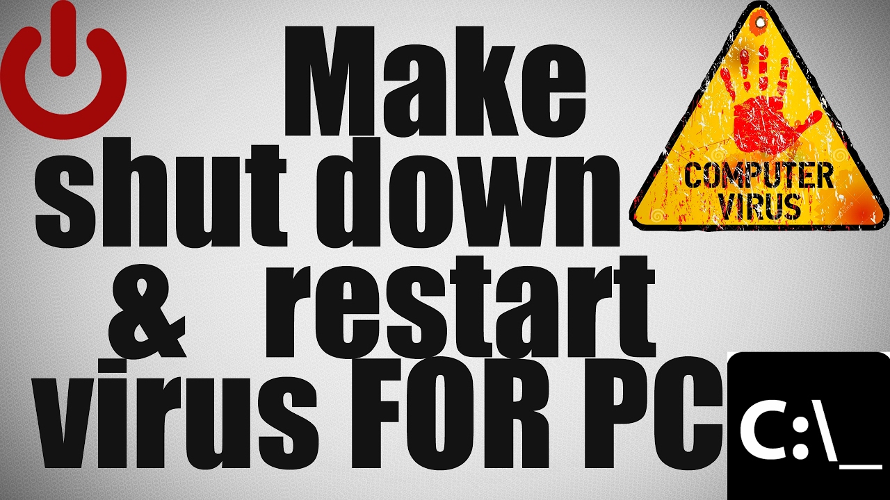 How To Make A Computer Shutdown Virus, Shutdown Computer Using Commend Prompt,2017, - YouTube