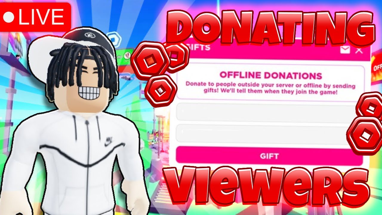 🔥 ROBUX RIGHT NOW! I'M GIVING AWAY FREE ROBUX LIVE in Pls Donate! (Join ...