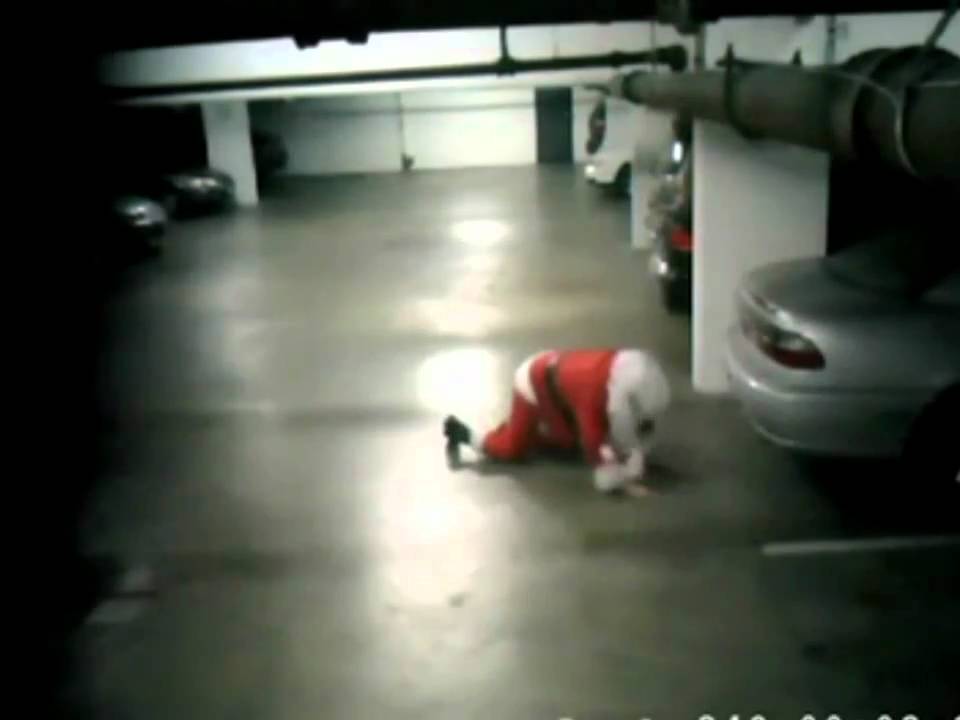 Drunken Santa Caught On Surveillance Cameras!!! Ho! Ho! Ho! - YouTube