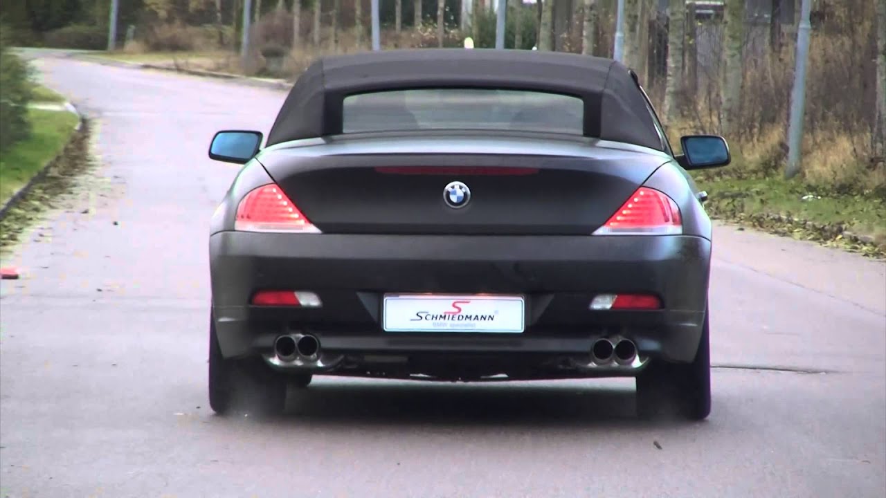 BMW E64 650I with Eisenmann sportexhaust in M6 look - YouTube