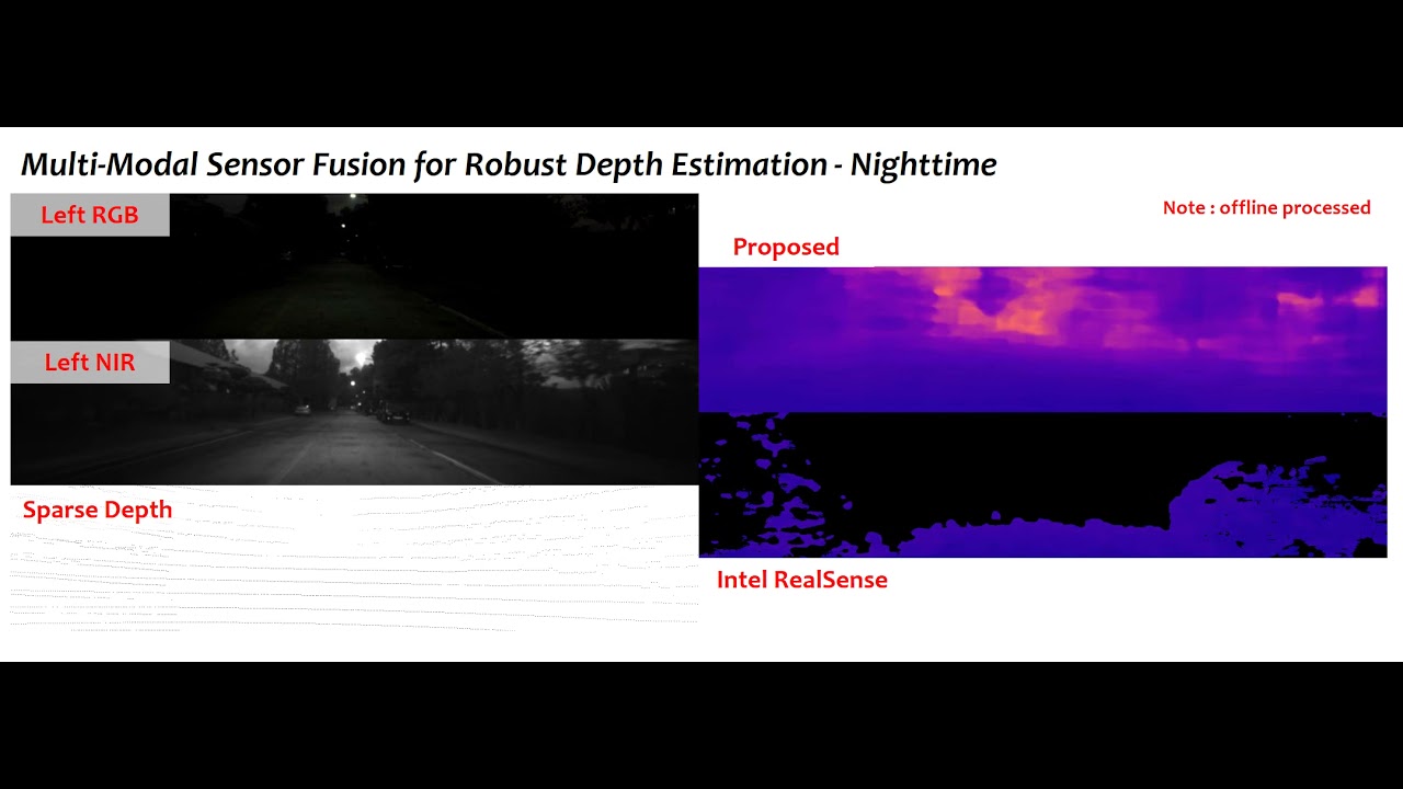 RCV Multi-Modal Sensor Fusion for Robust Depth Estimation (Nighttime ...