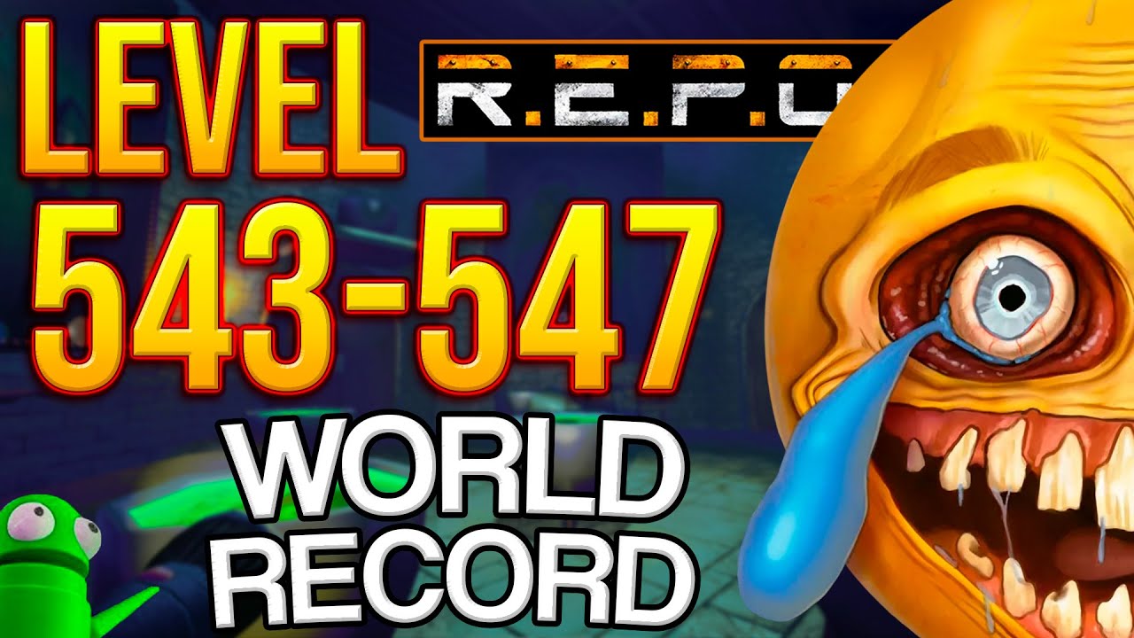 R.E.P.O. Solo World Record Level 543-547 | 4K 60 FPS | 5 LEVELS IN 1 ...