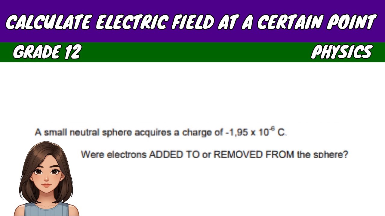 Calculate Electric Field at a Certain Point (Grade 12 Physics) - YouTube