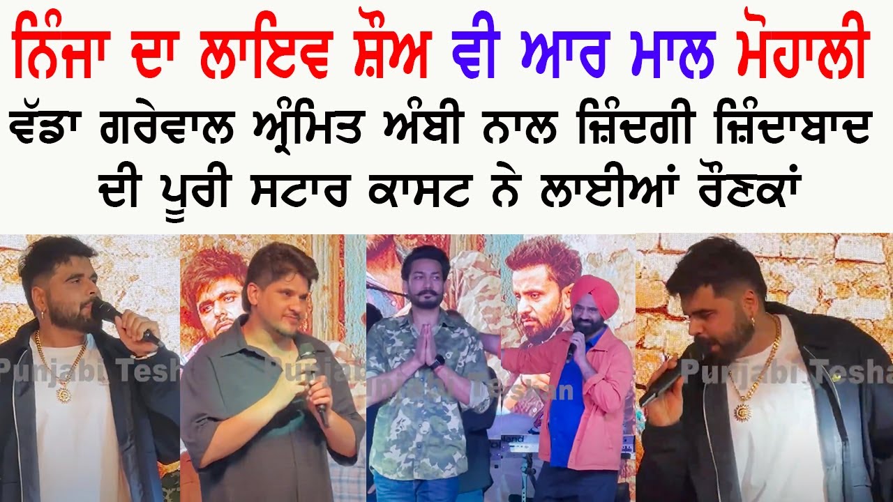 NINJA LIVE VR MALL MOHALI ZINDAGI ZINDABAAD MOVIE PROMOTIONS | VADDA ...