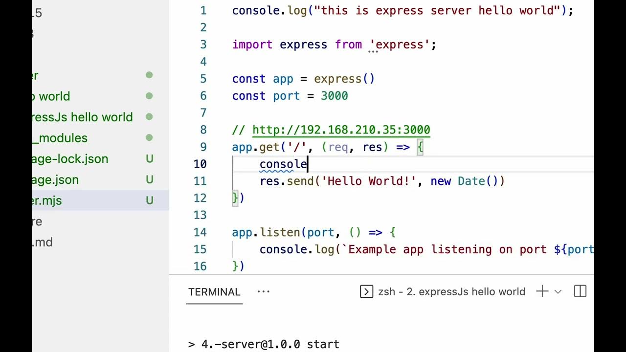 114. deploy your express.js node.js server on cyclic.sh cloud - what is server in the first ...