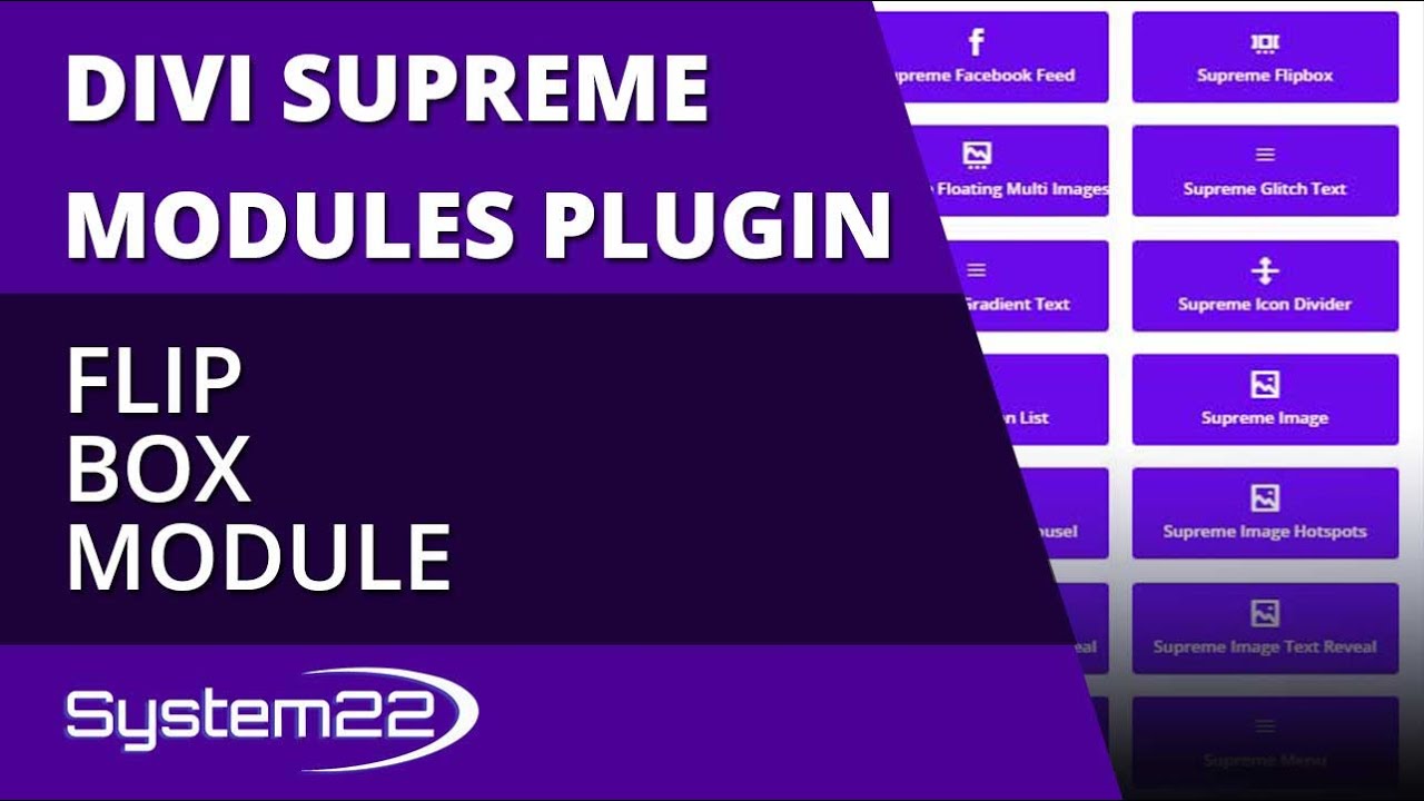 Divi Supreme Modules Flipbox Module 👍 - YouTube