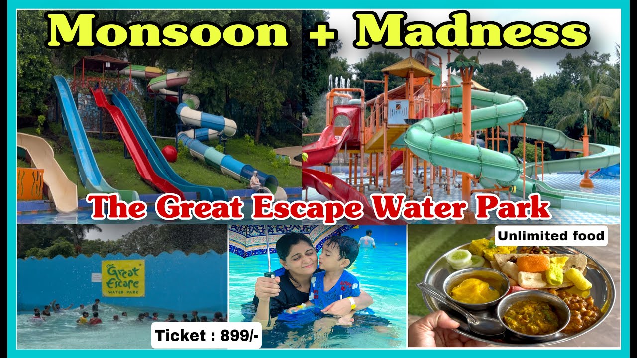 Full Tour of The Great Escape Water Park | Rides, Food & Fun! 🍕🎡 - YouTube