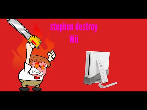 Goanimate Wrapper online Adult Stephen destroy Nintendo Wii - YouTube